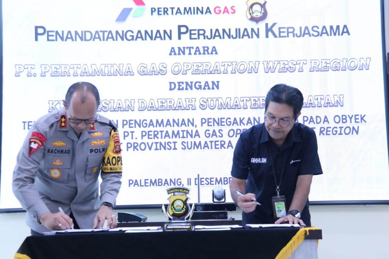 Penandatanganan Perjanjian Kerjasama Antara PT. Pertagas dengan Polda ...
