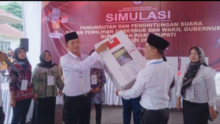 KPU OKI Gelar Simulasi Pemungutan dan Perhitungan Surat Suara Pilkada 2024, Diikuti PPK dan PPS ...