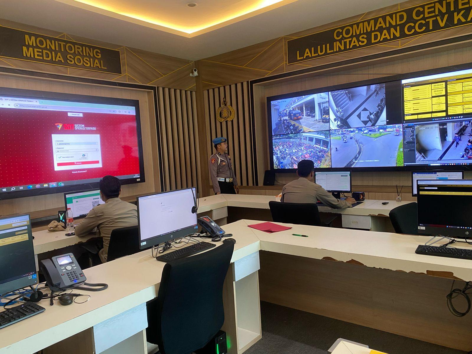 Polresta Tangerang Manfaatkan Teknologi Monitoring di Command Center untuk Dukung Pengamanan ...